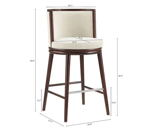 MANHATTAN COMFORT Evalyn Barstool Set Of 2
