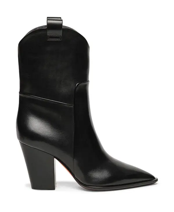 Santoni Leather Ankle Boot