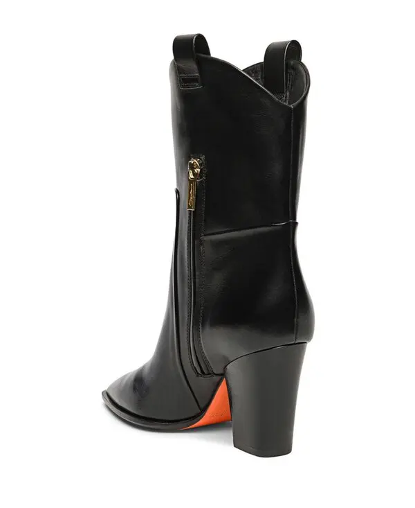 Santoni Leather Ankle Boot