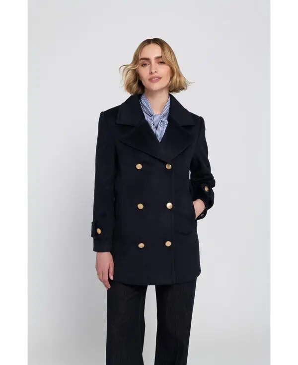 ELLE COLLECTION Melton Pea Coat