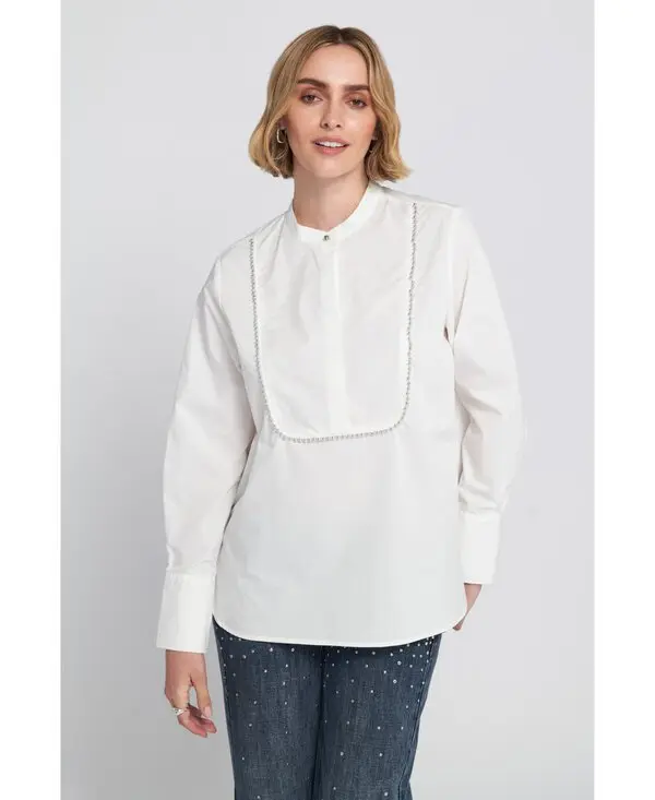 ELLE COLLECTION Beaded Shirt