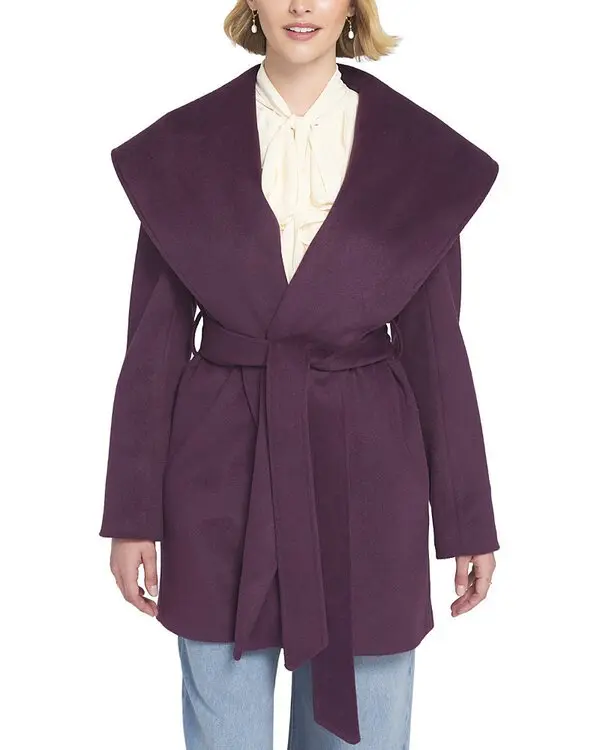 ELLE COLLECTION Melton Wrap Coat