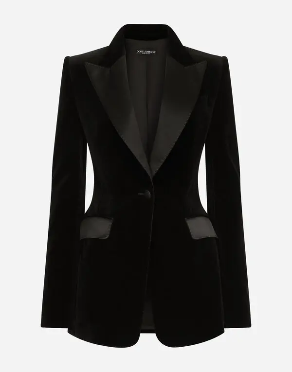 Dolce & Gabbana Velvet Turlington Tuxedo Jacket