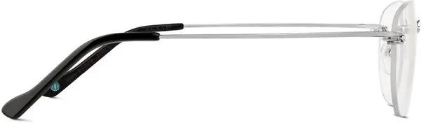 Zenni Lightweight Rectangle Rimless Titanium Frame Glasses