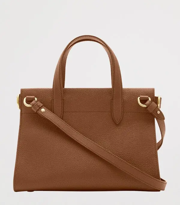 Burberry Mini Calfskin Cotswolds Tote Bag - Brown