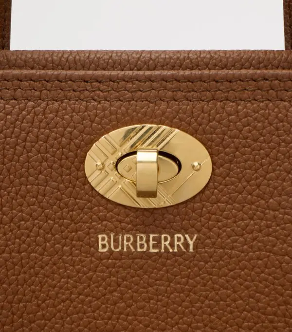 Burberry Mini Calfskin Cotswolds Tote Bag - Brown