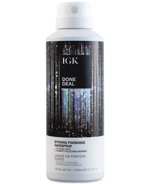 IGK Done Deal Strong Finishing Hairspray - No Color