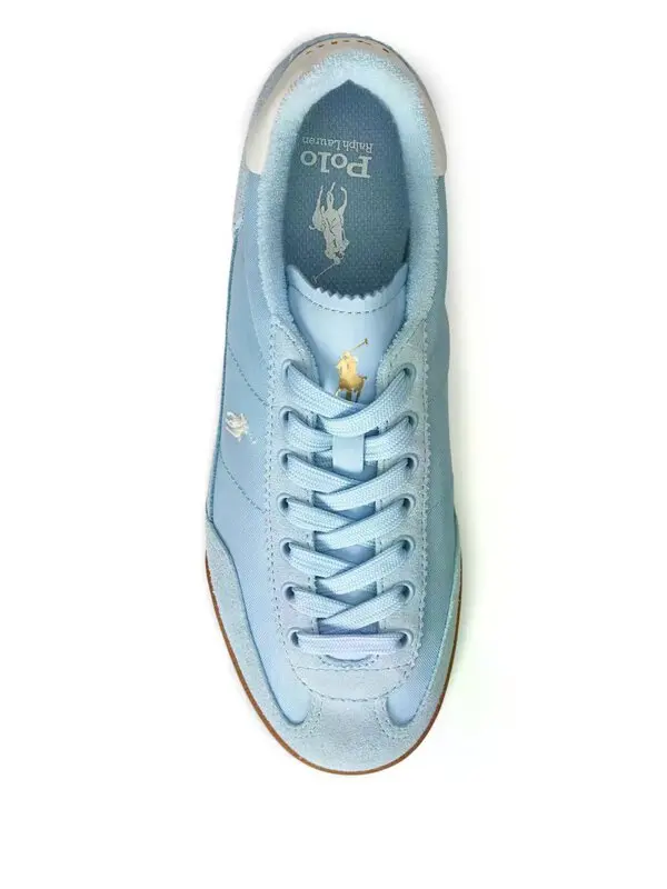 Polo Ralph Lauren Suede-panel Low-top Sneakers - Blue