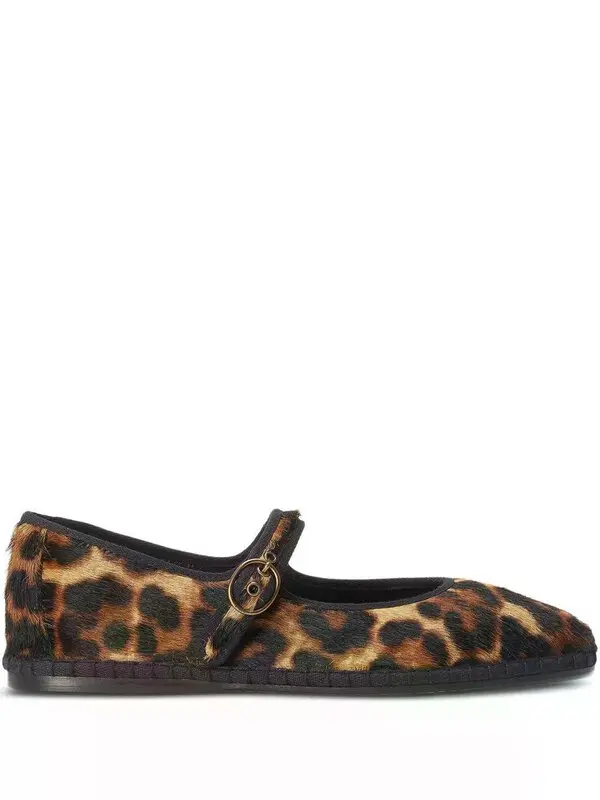 Polo Ralph Lauren Leopard-print Ballet Flats - Brown