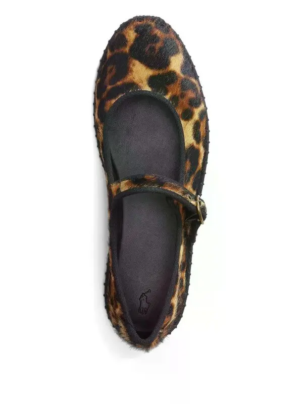 Polo Ralph Lauren Leopard-print Ballet Flats - Brown