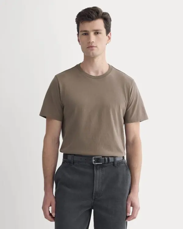 Everlane Midweight Tshirt - Deep Taupe