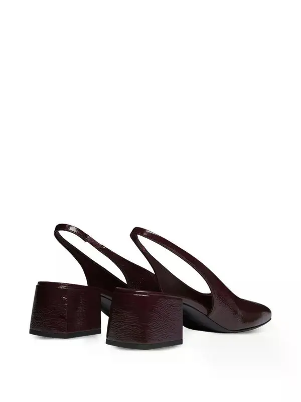 COURREGES 55mm Slingback Block-heel Shoes - Red