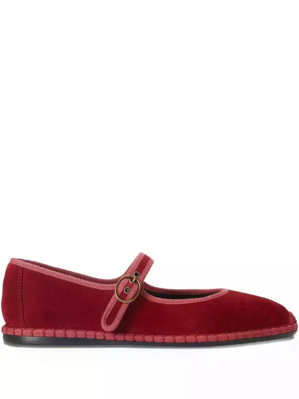 Polo Ralph Lauren Mary Jane Ballet Flats - Red