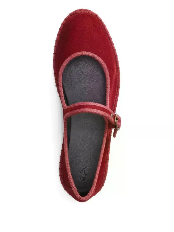 Polo Ralph Lauren Mary Jane Ballet Flats - Red