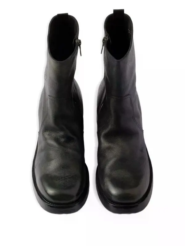 Prada Zipped Block-heel Boots - Black