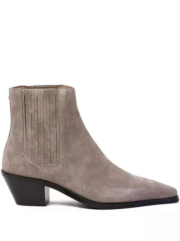 BOSS Pointed-toe Suede Ankle Boots