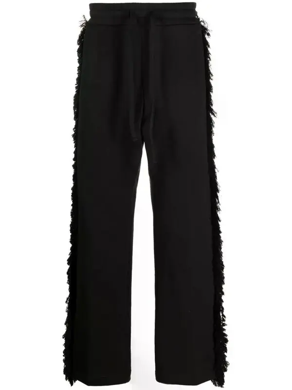 RITOS Frayed Stripes Straight-leg Trousers