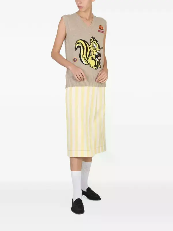 CORMIO Squirrel-print Knit Vest