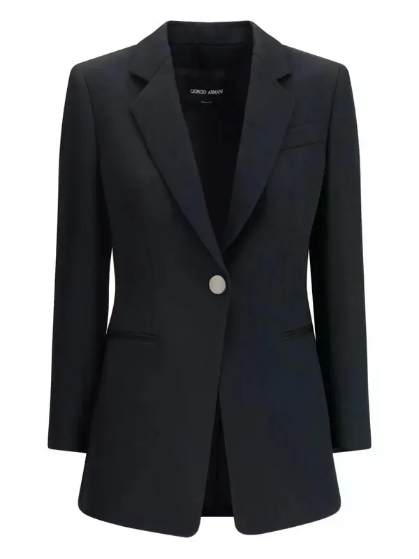 Giorgio Armani Single-button Silk Blazer
