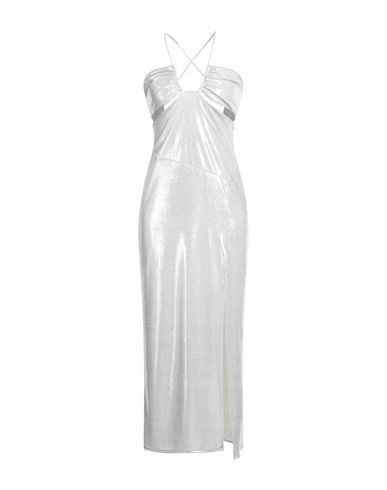 Patrizia Pepe Midi Lamé Slip Dress
