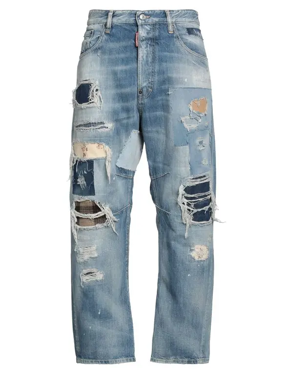 Dsquared2 Jeans In Cotton And Calfskin