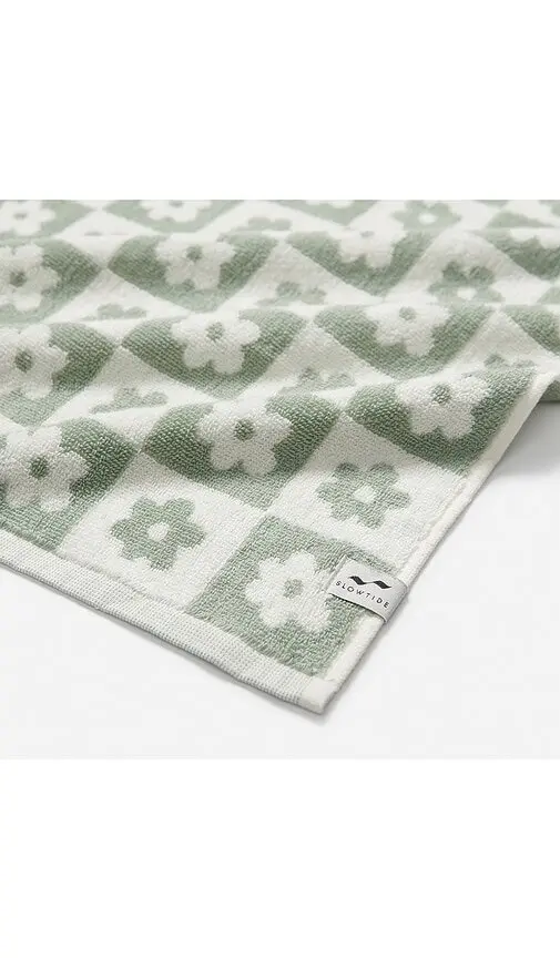 SLOWTIDE Gigi Bath Mat In Sage
