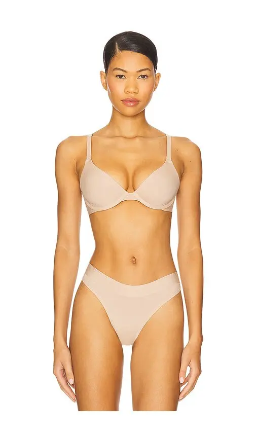 CUUP Plunge Modal Bra In Nude - Sand