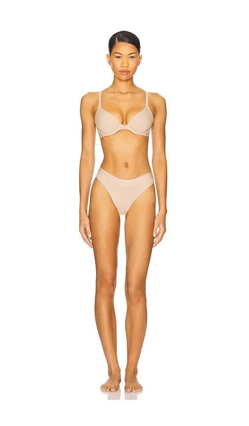 CUUP Plunge Modal Bra In Nude
