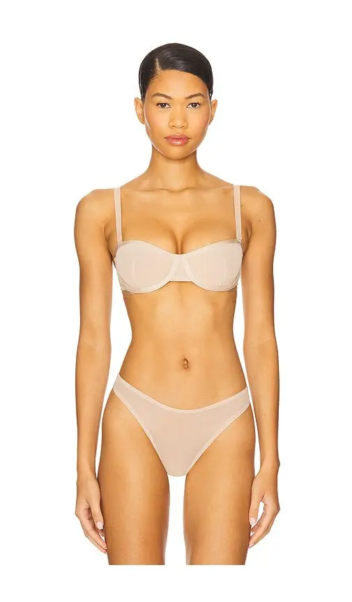 CUUP Balconette Mesh Bra In Nude - Sand