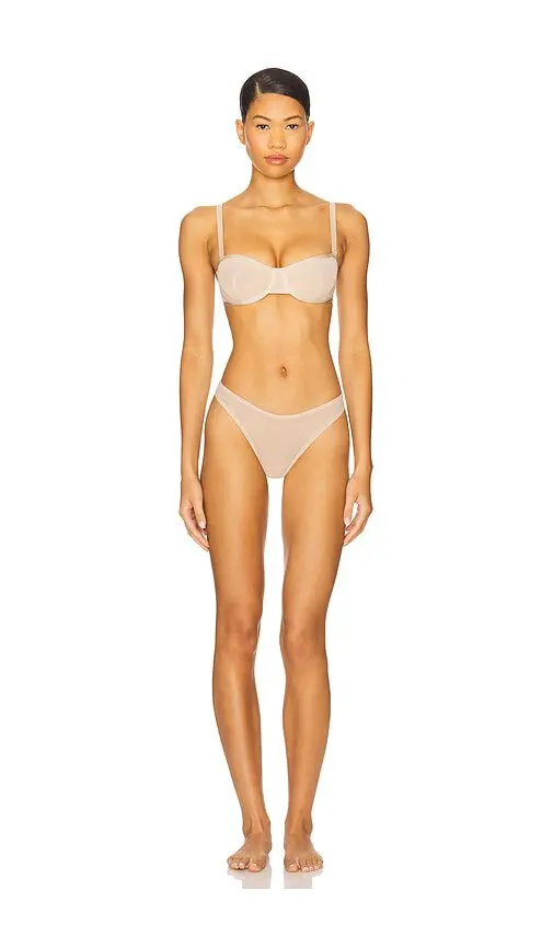 CUUP Balconette Mesh Bra In Nude - Sand