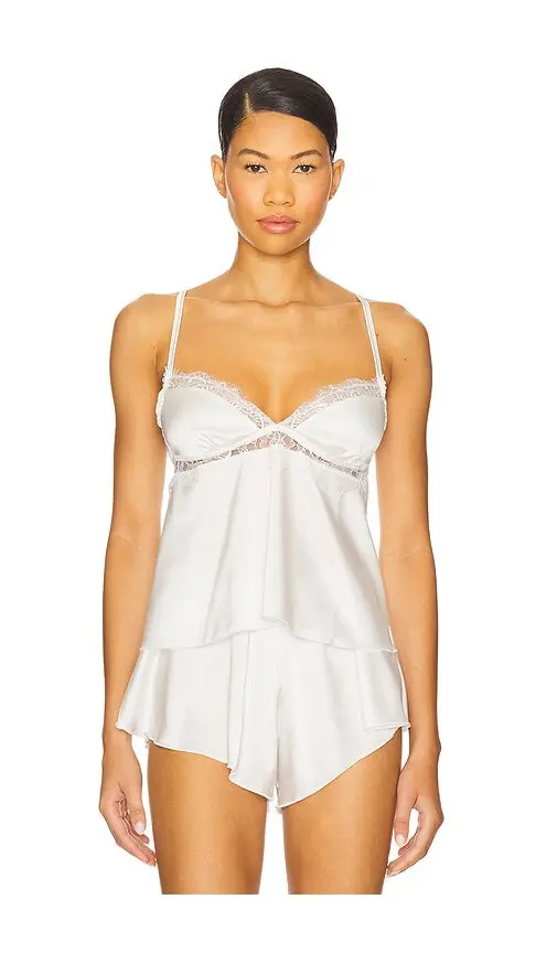 KAT THE LABEL Rae Camisole - Ivory