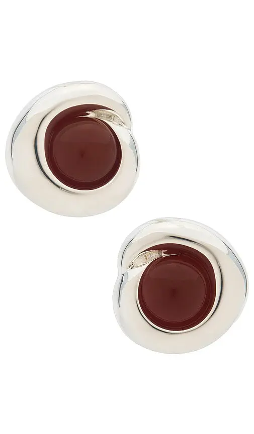 JULIETTA Agnes Earrings - Silver & Red