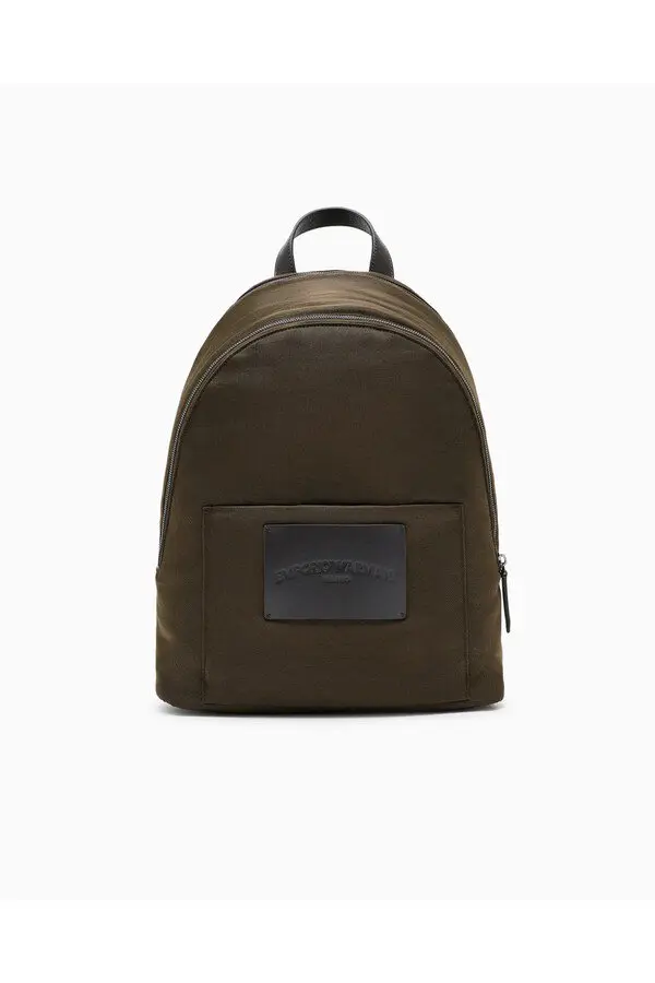 Emporio Armani Padded Nylon Round Backpack - Green