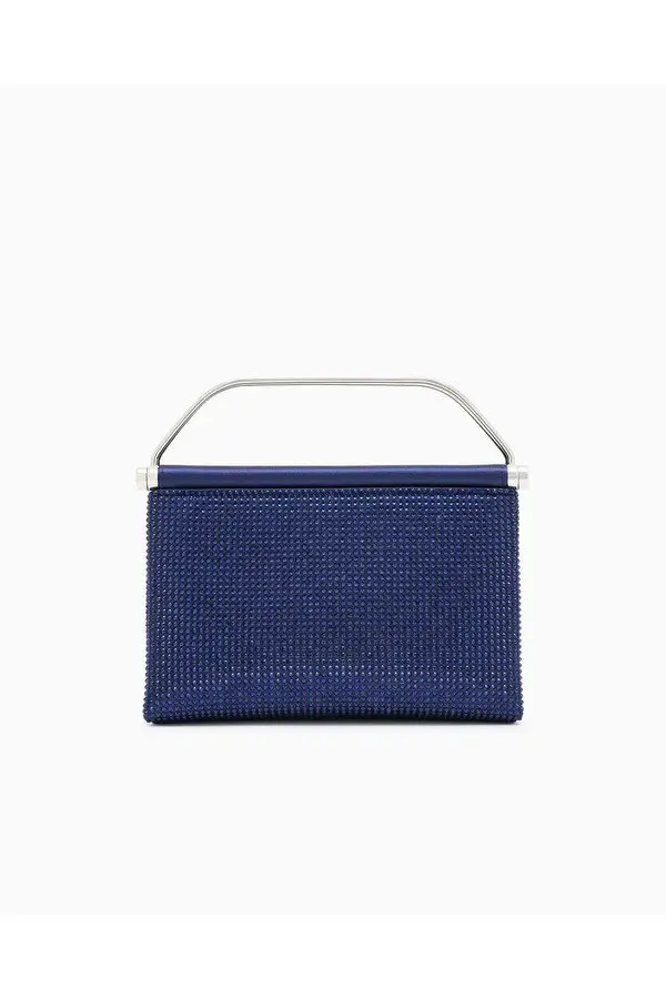 Giorgio Armani Small Satin Handbag - Blue