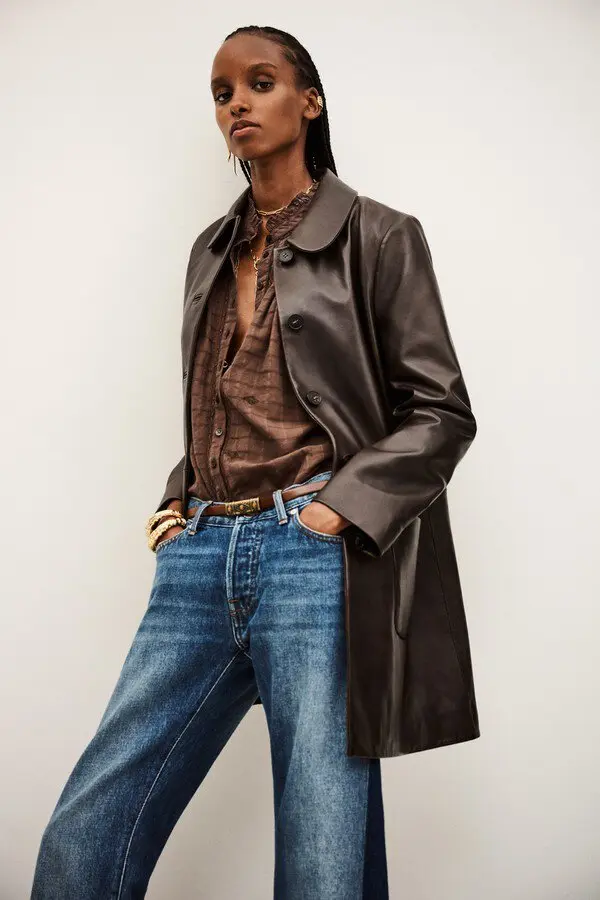 Ba&sh Madie 3/4-length Leather Coat