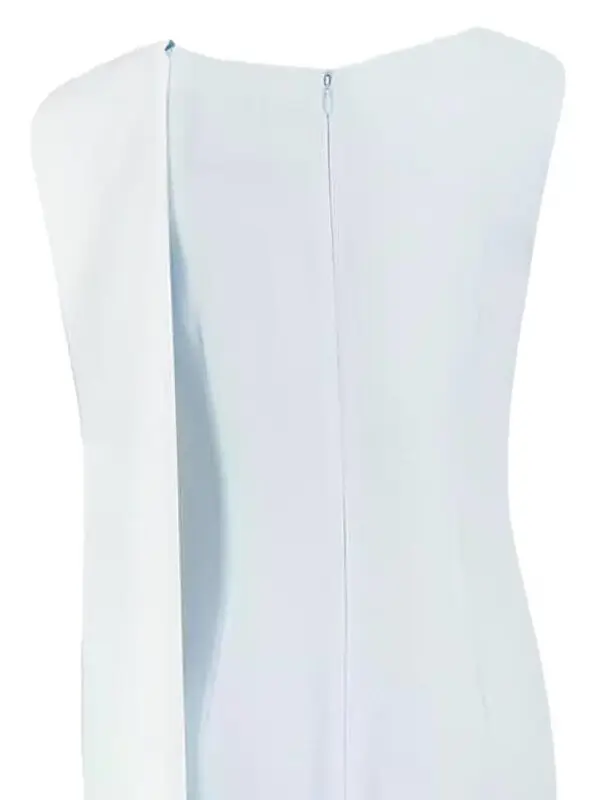 Roland Mouret Draped Sleeveless Midi Dress - Blue