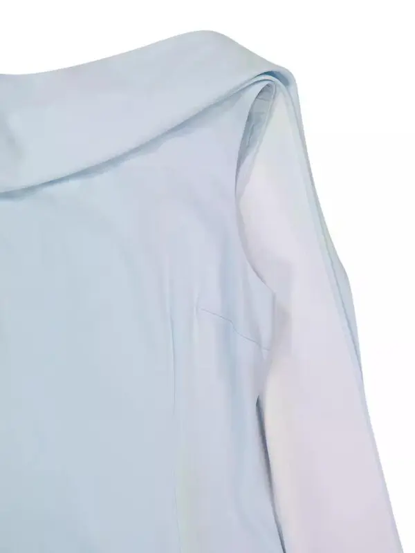 Roland Mouret Draped Sleeveless Midi Dress - Blue
