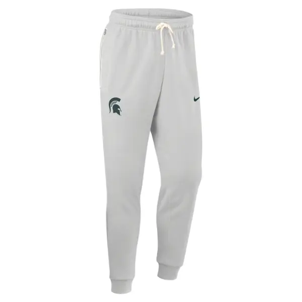 Nike Michigan State Sideline Dri-fit College Taper Pants - Grey