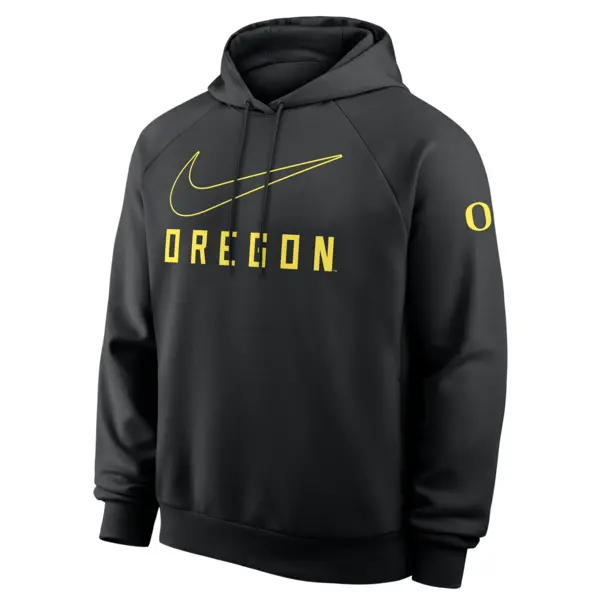 Nike Oregon Premium Performance Dri-fit College Pullover Hoodie - Black