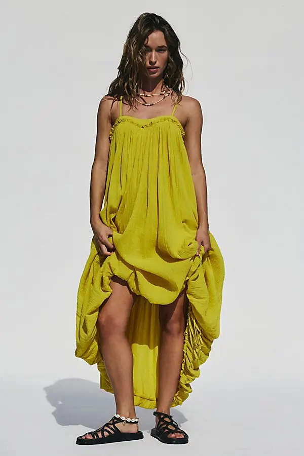 Free People Genevieve Midi Dress - Passionfruit