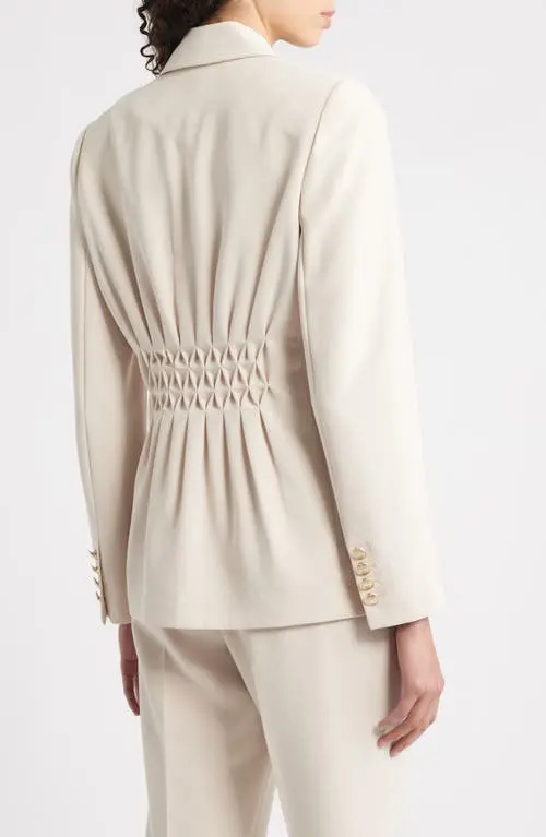 Elie Tahari The Ashton Ruched Back One-button Blazer