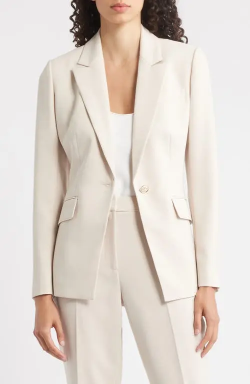 Elie Tahari The Ashton Ruched Back One-button Blazer