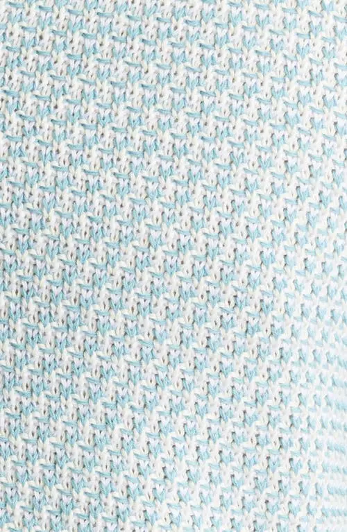 BOSS Iconico Texture Knit Camp Shirt - Light/pastel Blue