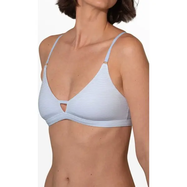 Pepper Supima Cotton Wirefree Bra - Powder Blue