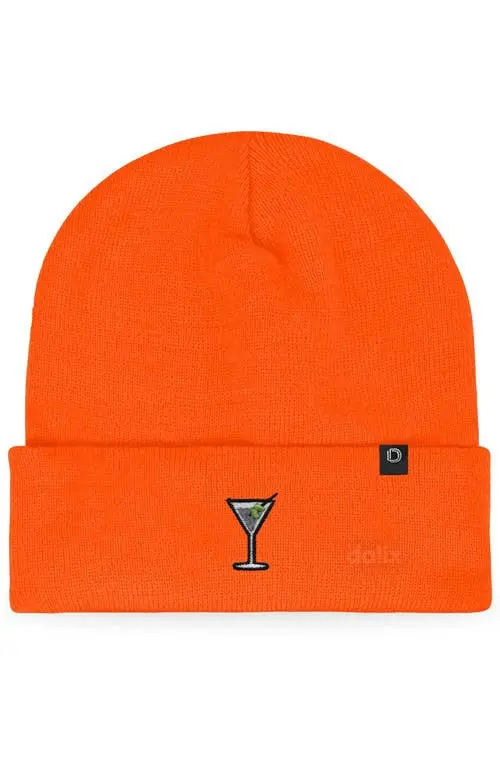 DALIX Martini Beanie Cap - Neon Orange