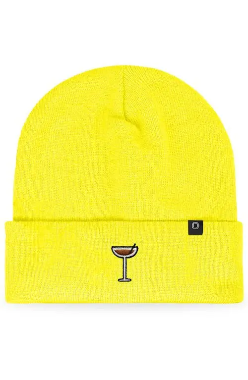 DALIX Knit Beanie Cap - Neon Yellow