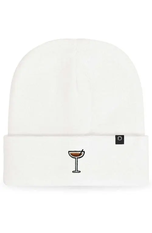 DALIX Knit Beanie Cap - White