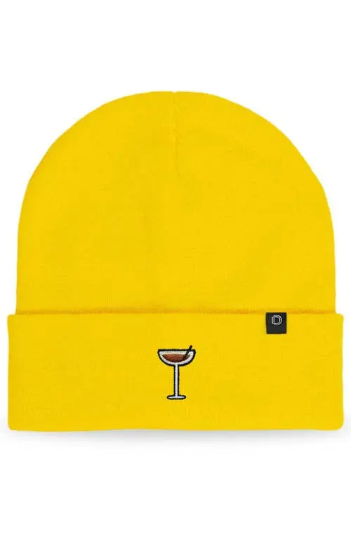 DALIX Knit Beanie Cap - Yellow