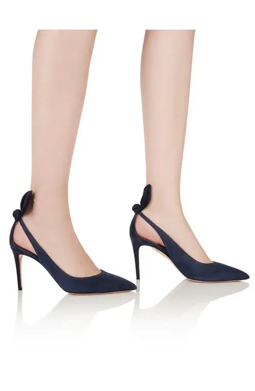 AQUAZZURA Bow Tie Pointed Toe Pump