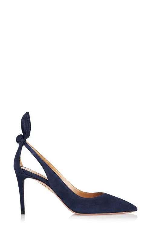 AQUAZZURA Bow Tie Pointed Toe Pump